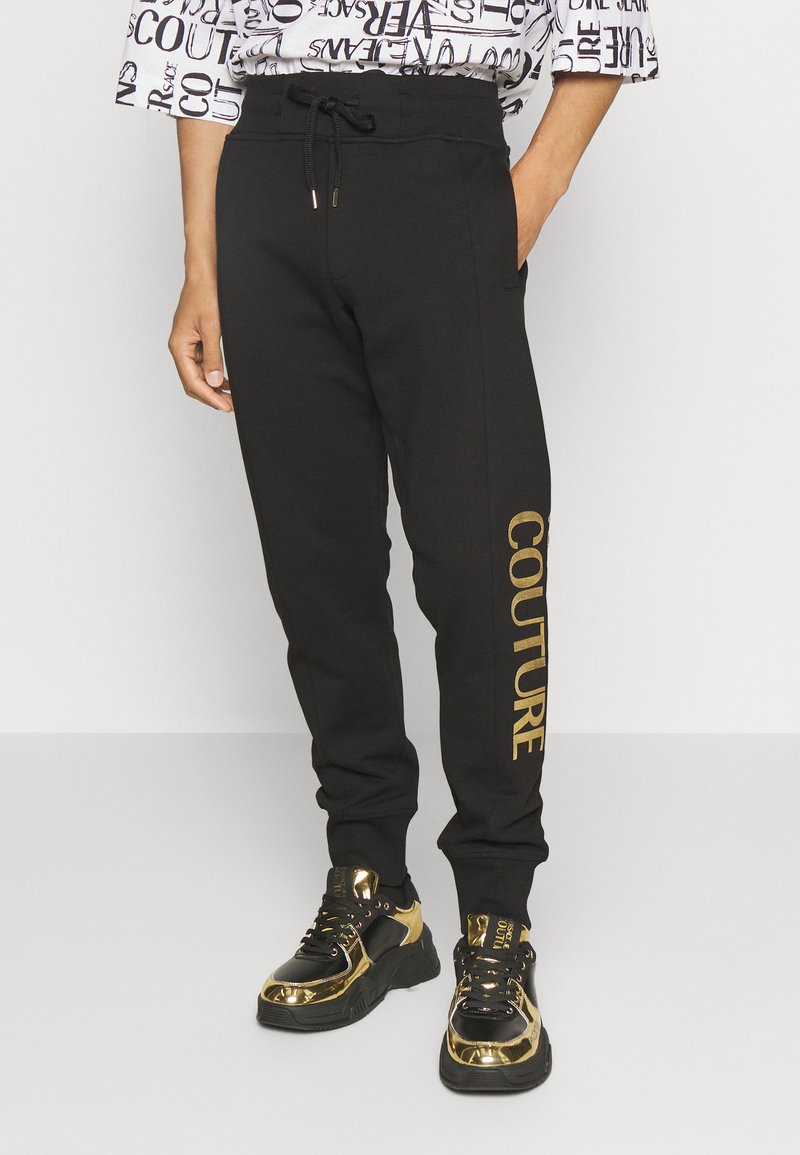 Versace Jeans Couture LOGO TICK - Spodnie treningowe/czarny - Zalando.pl