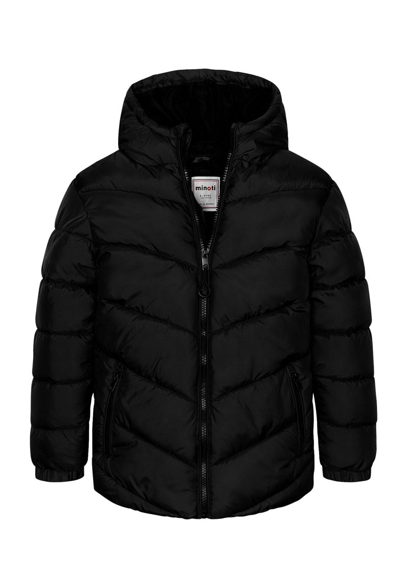 MINOTI HOODED PADDED PUFFER - Vinterjacka - black/svart - Zalando.se