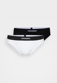 Dsquared2 NEW BASIC BRIEF 2 PACK - Briefs - black/white/black - Zalando.co.uk
