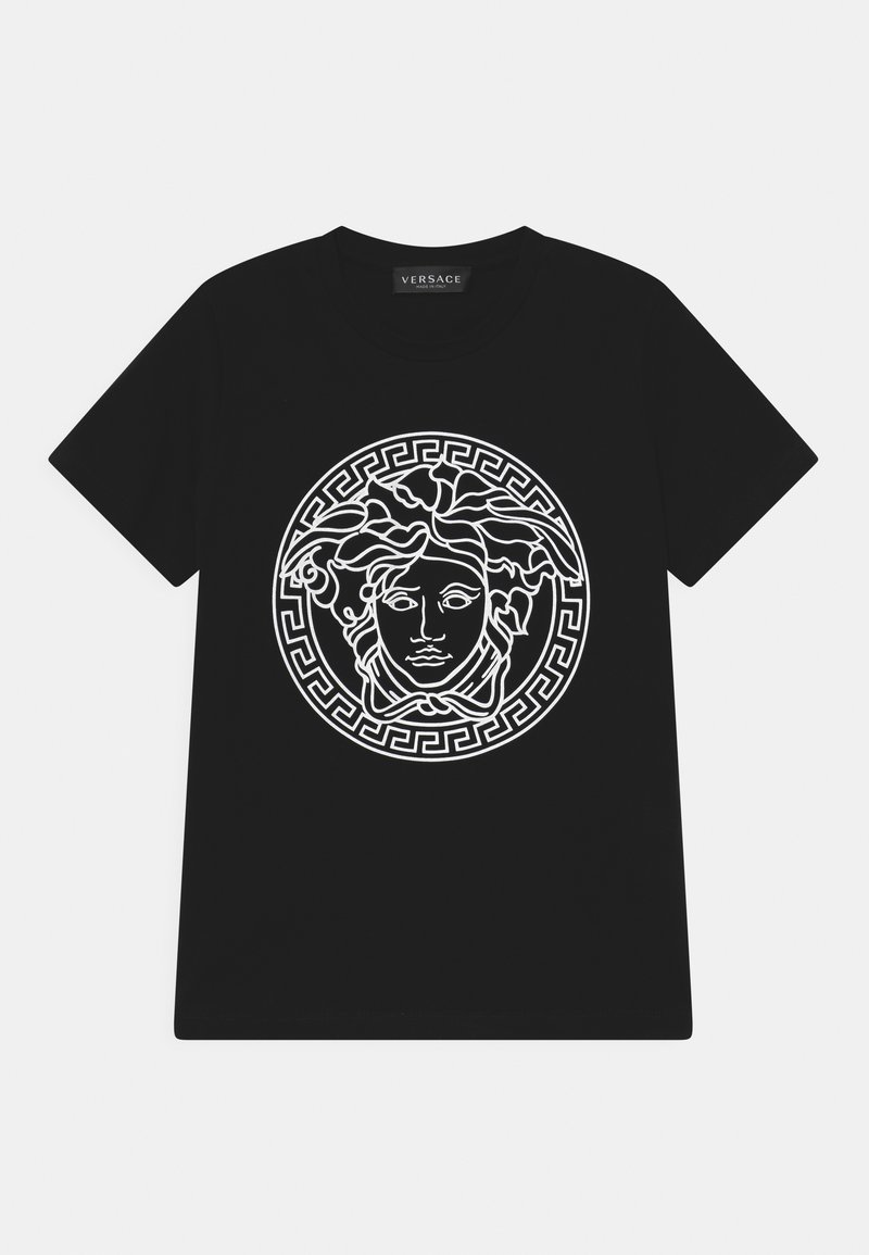 Versace Medusa Unisex T Shirt Med Print Nero Bianco Svart