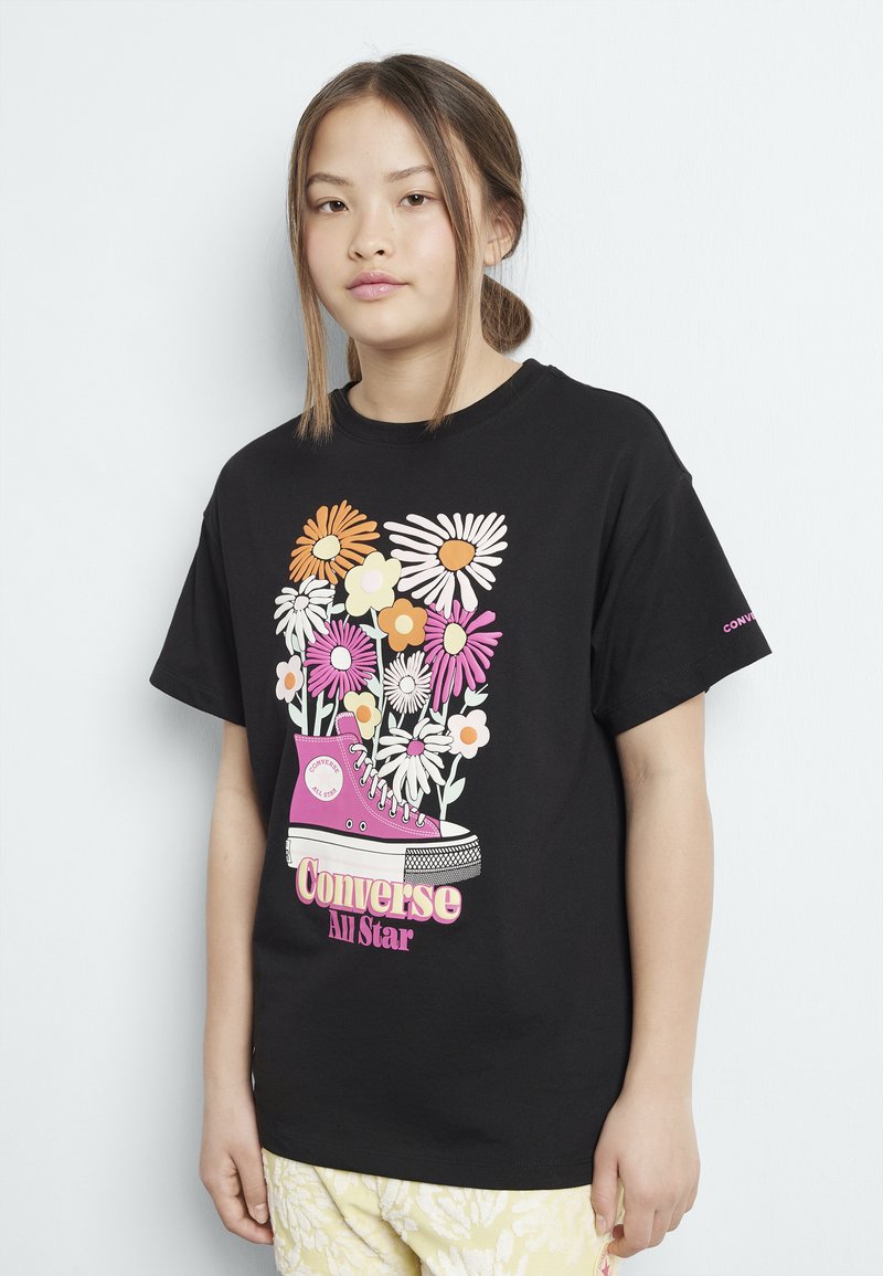 Converse BOYFRIEND GRAPHIC - Print T-shirt - black - Zalando.ie