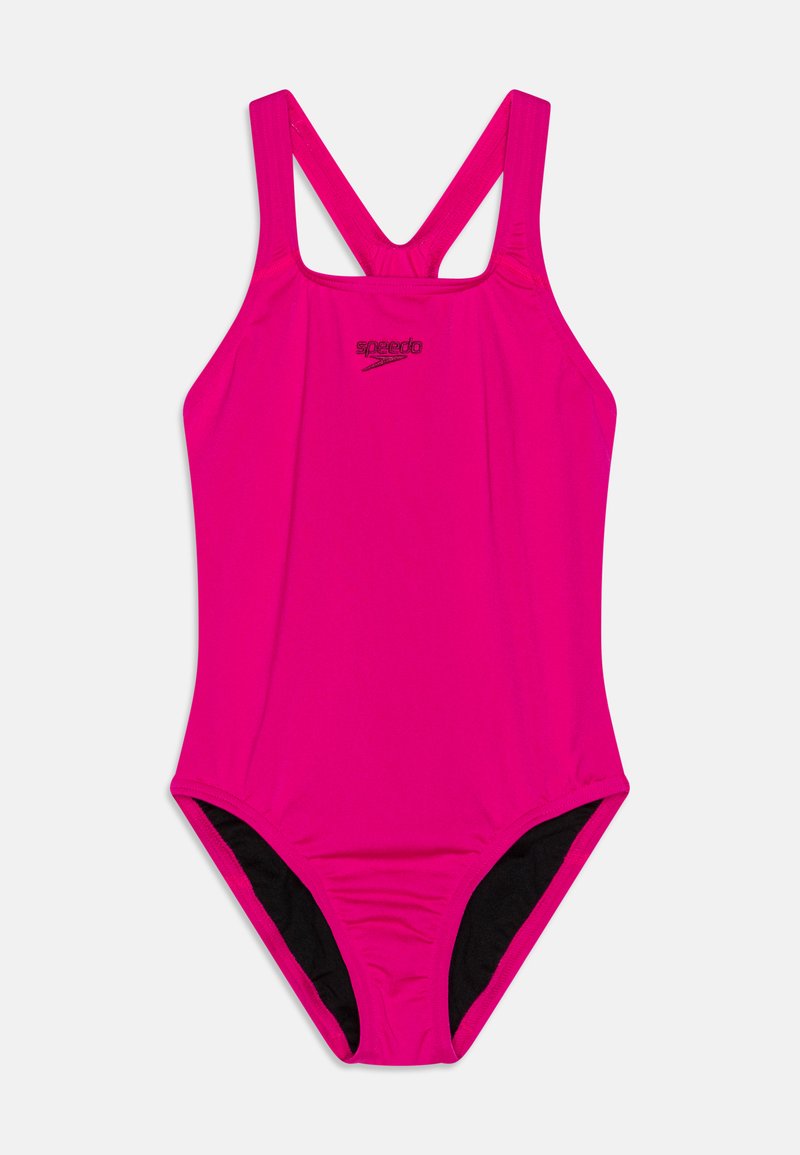 Speedo Girls Eco Endurance Medalist Swimsuit Electric Pink Neon