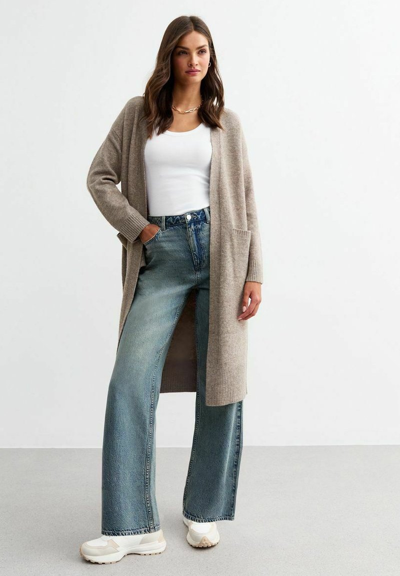 New Look OPEN FRONT MIDI - Cardigan - mink/beige - Zalando.it