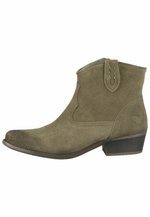 Felmini Wide Fit Cowboy/biker ankle boot - green/green - Zalando