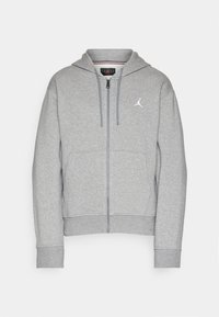 Jordan HOODIE - Užtrauktuku užsegamas treningas - carbon heather/white ...