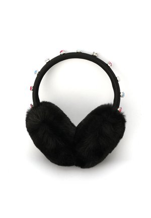 UGG EMBROIDERED LOGO EARMUFF - Cache-oreilles - black/noir - ZALANDO.FR