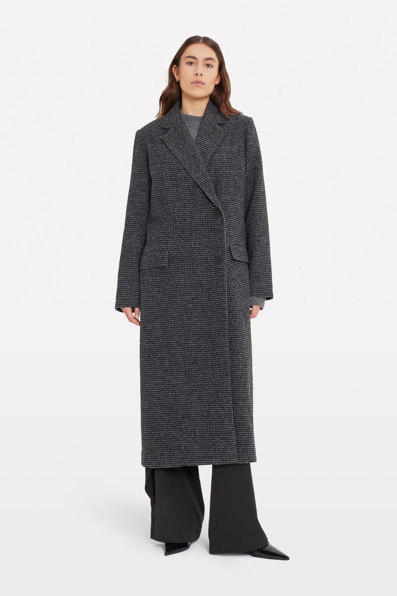 Envii KATE JACKET - Classic coat - black/white/black - Zalando