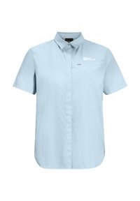 Jack Wolfskin VANDRA SS - Button-down blouse - ice blue/light blue ...