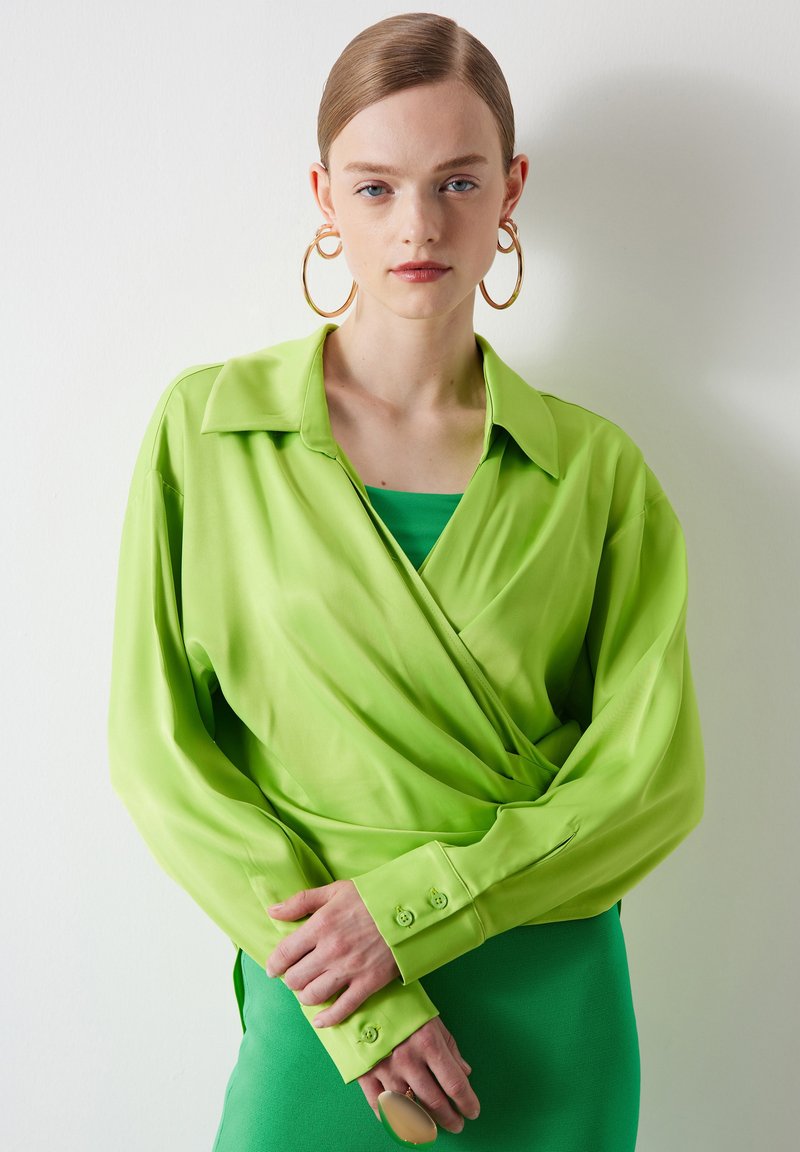 Ipekyol REGULAR FIT DOUBLE BREASTED - Camicetta - lime/verde - Zalando.it