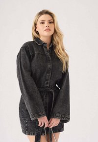 HERMAN&CO Denim dress - black/black denim - Zalando.co.uk