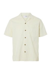 Selected Homme SLHKRIS AOE RESORT - Shirt - egret/off-white - Zalando