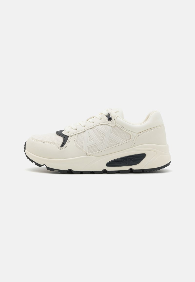 Armani Exchange LACE UP - Trainers - off white/jet set/white - Zalando ...