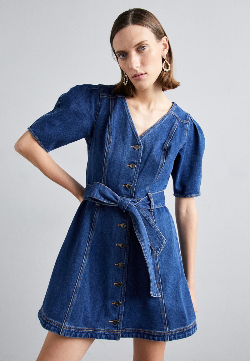 Veronica Beard MAULI DRESS - Denim dress - cornflower/blue denim ...
