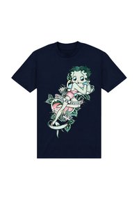 Henry Tiger BETTY BOOP SPOIL ME TATTOO - Print T-shirt - navy blue/dark ...