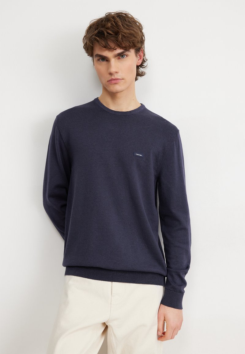 Calvin Klein Pullover - night sky/bleu marine - ZALANDO.FR
