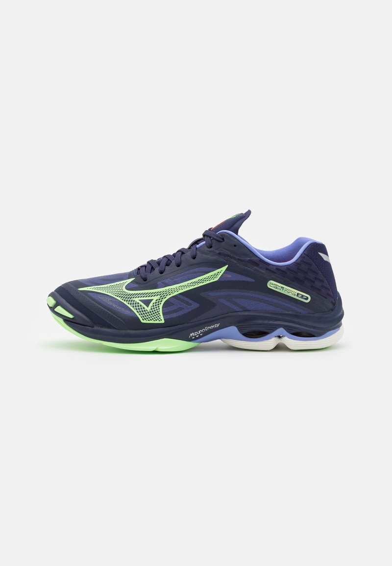 Mizuno WAVE LIGHTNING Z7 - Volleyball shoes - evening blue/techno green/iolite/blue - Zalando.ie