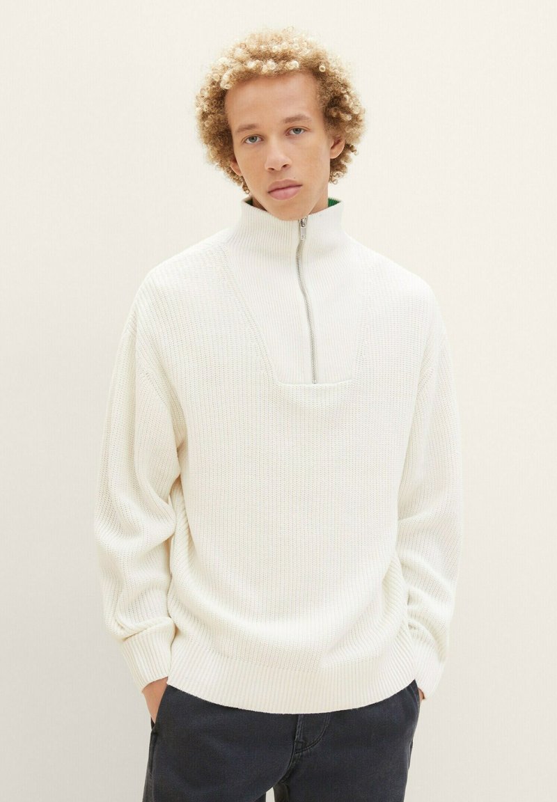 TOM TAILOR DENIM Jumper - wool white/white - Zalando