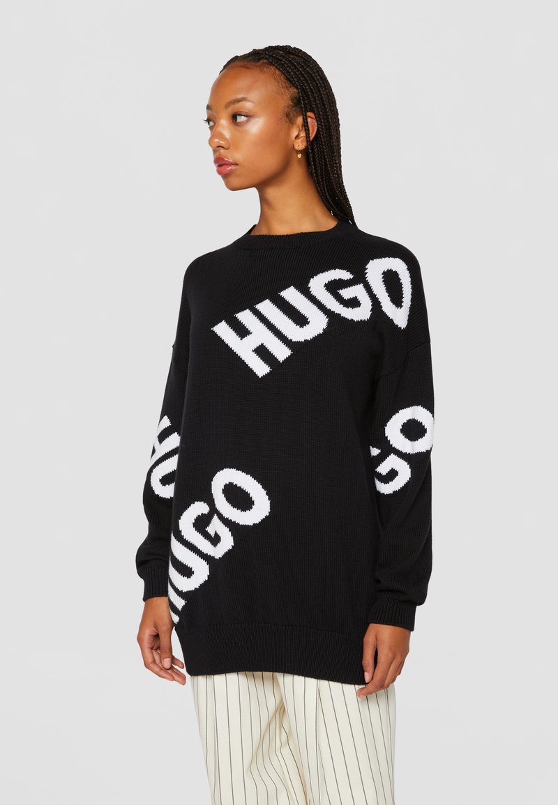 HUGO SLARIA - Jumper - black - Zalando.co.uk