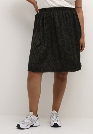 ICHI LISA - Jupe trapèze - birch/beige chiné - ZALANDO.FR