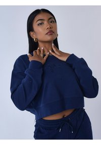 Project X Paris BASIC COURT AMPLE - Sweatshirt - bleu nuit/bleu noir - ZALANDO.FR