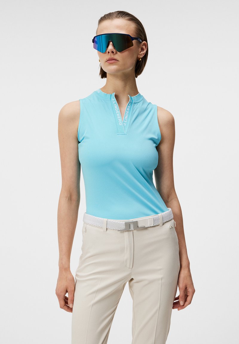 J.LINDEBERG Sports LEYA SLEEVELESS - Polo - blue curacao/turquesa ...