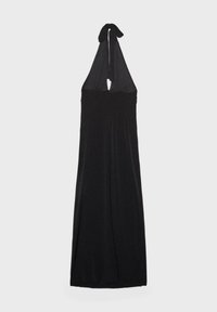 Stradivarius HALTER NECK BACKLESS MIDI DRESS - Maxi dress - black - Zalando