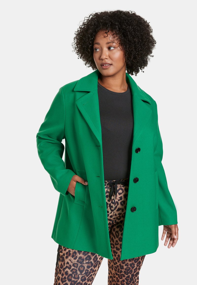 Samoon MIT REVERS - Kurzmantel - montana green/grün - Zalando.ch