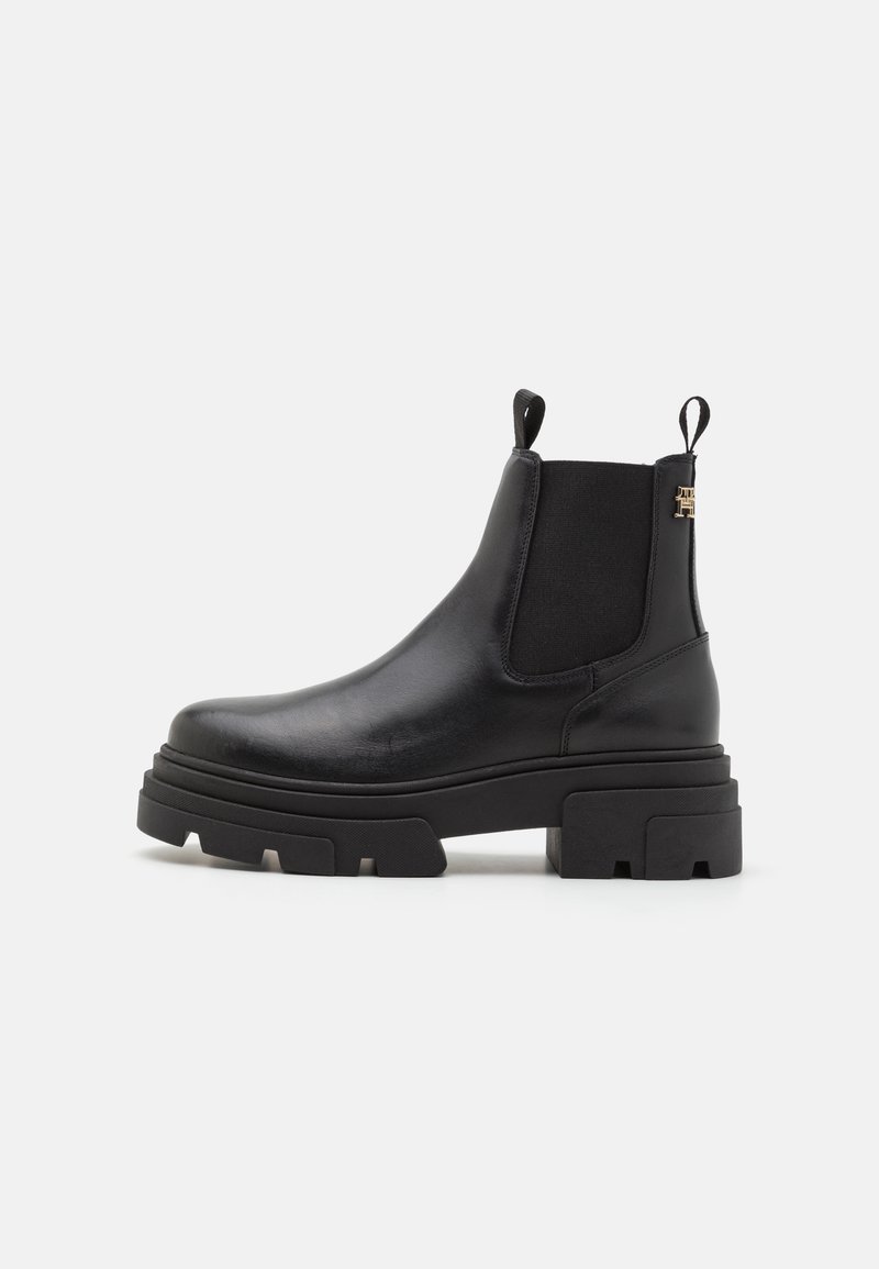 Tommy Hilfiger COMBAT LOW CHELSEA - Platform ankle boots - black - Zalando.ie