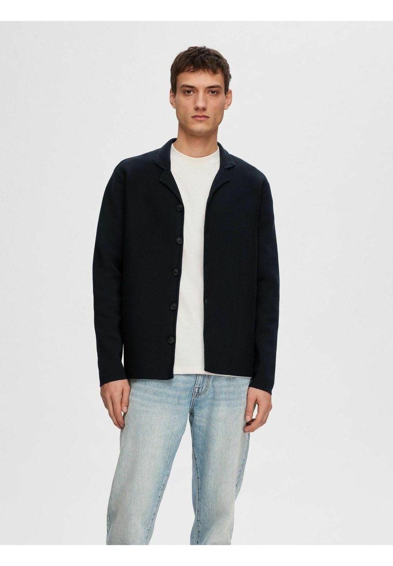 Selected Homme CUBAN COLLAR - Cardigan - sky captain/dark blue - Zalando.de