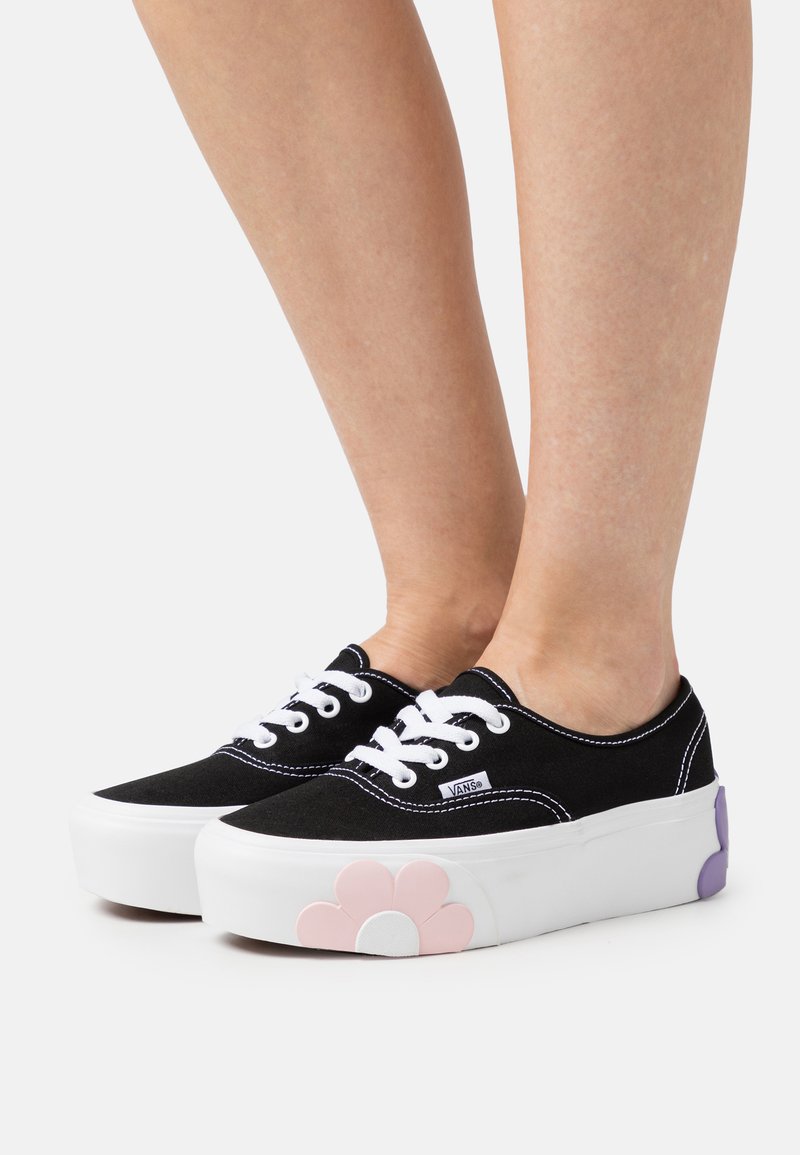 Vans AUTHENTIC STACKFORM - Trainers - black/multi-coloured/black ...
