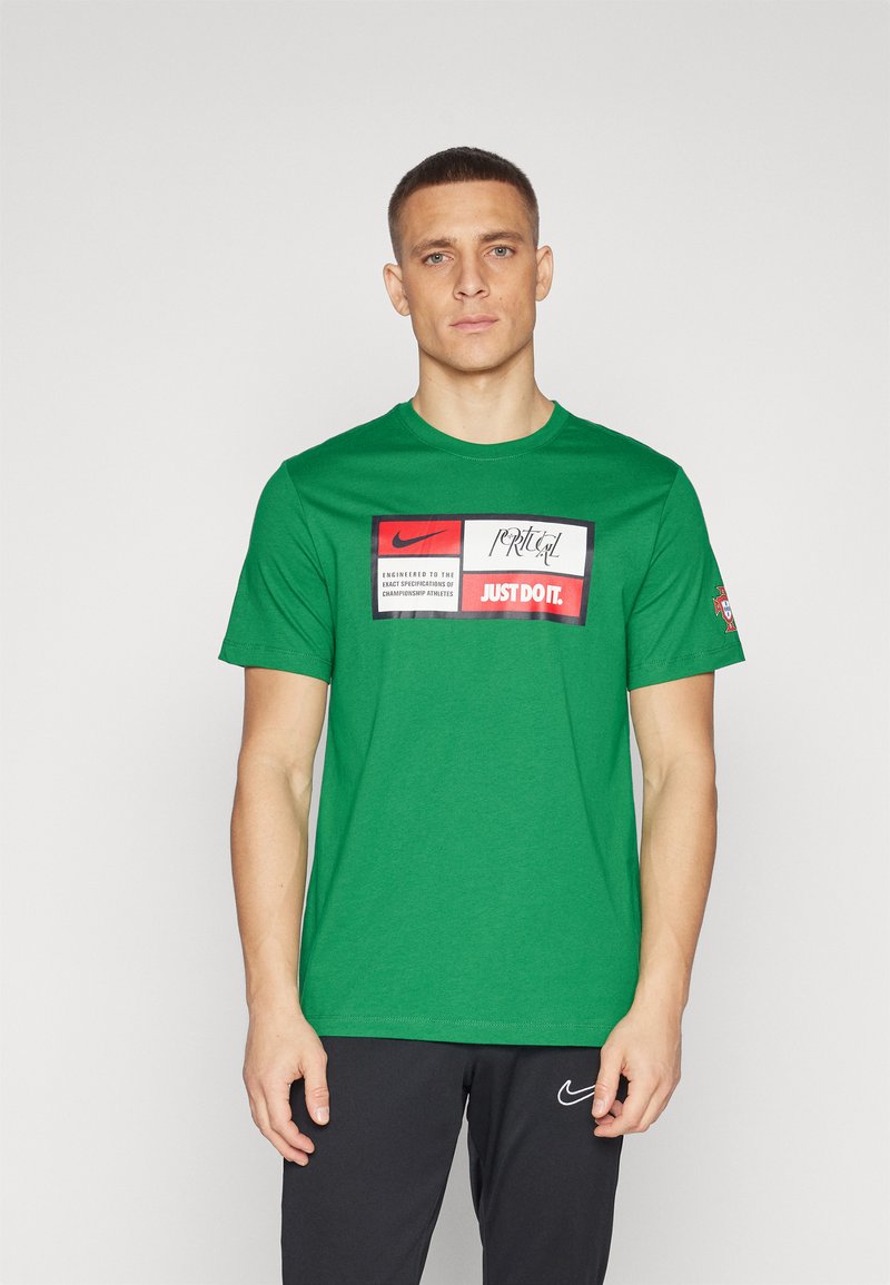 Nike Performance PORTUGAL JUST DO IT TEE - T-Shirt print - pine green/grün - Zalando.at