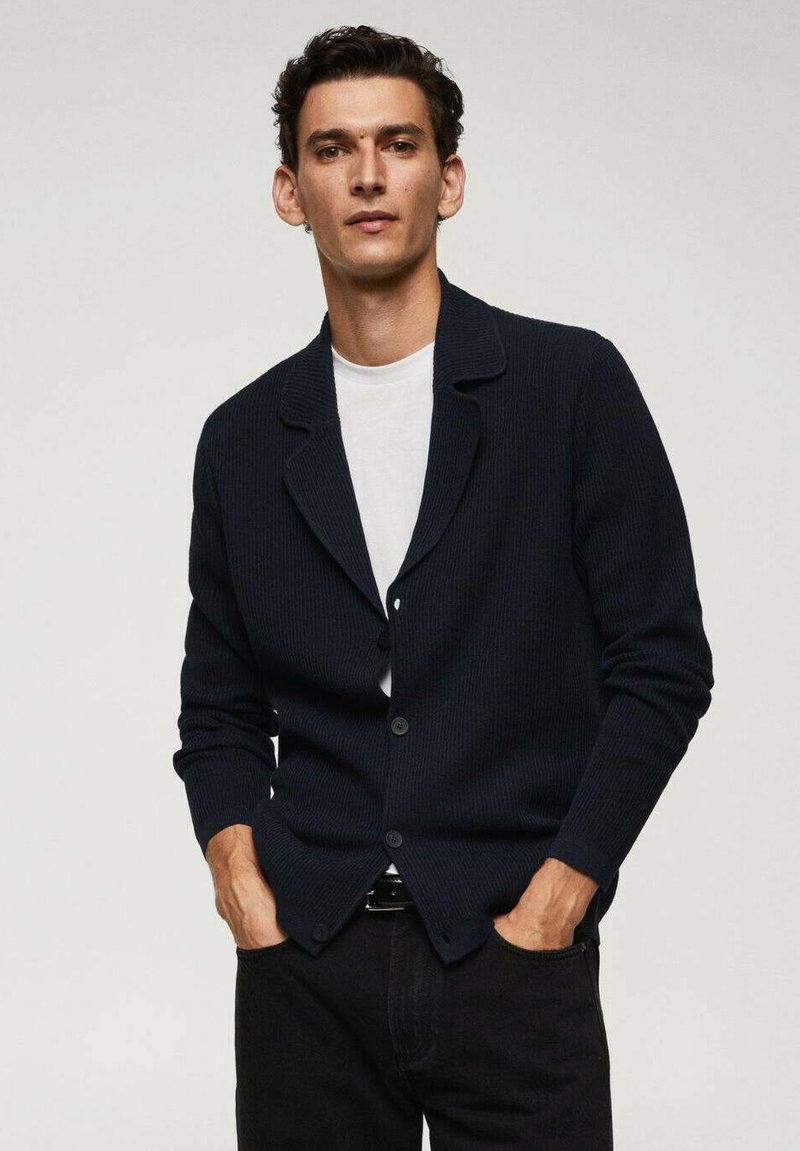 Mango TUCK - Cardigan - navy/royal blue - Zalando.co.uk