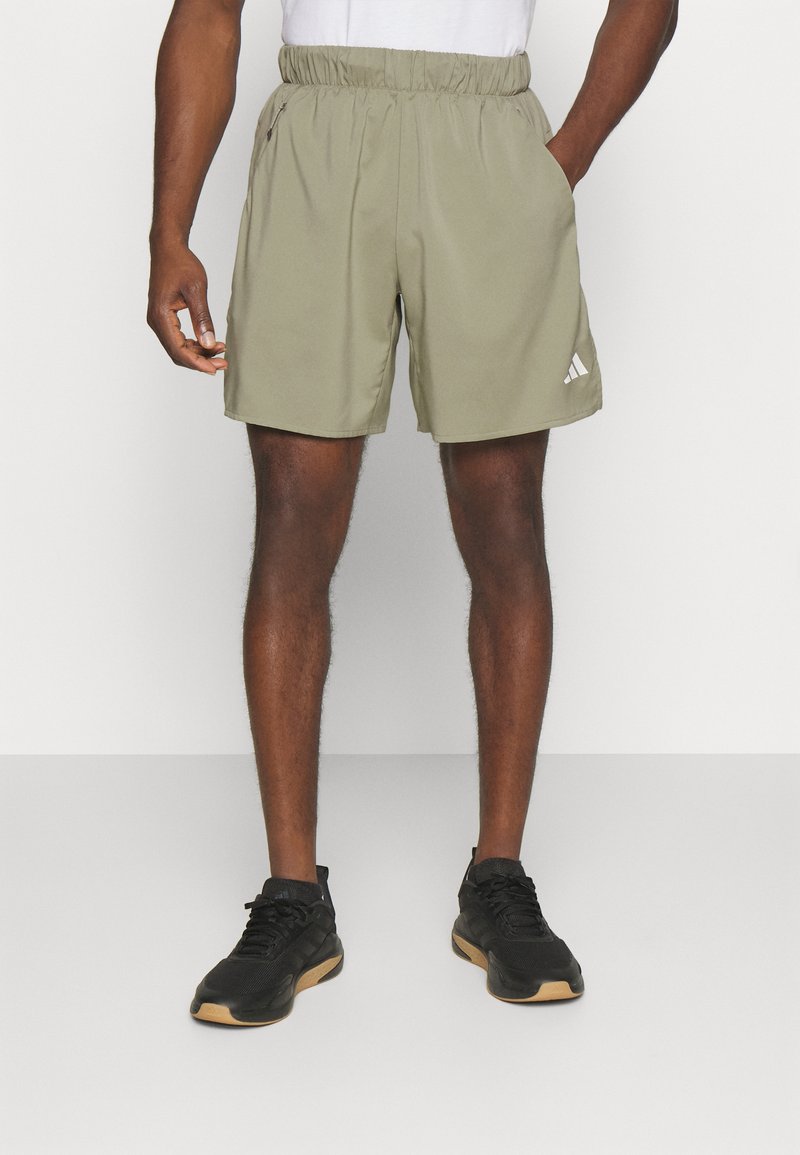 adidas Performance Sports shorts - silver pebble/pulse lime/white/grey ...