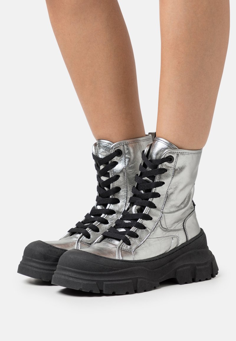 Bronx CRUZ-ER - Lace-up ankle boots - gunmetal - Zalando.ie