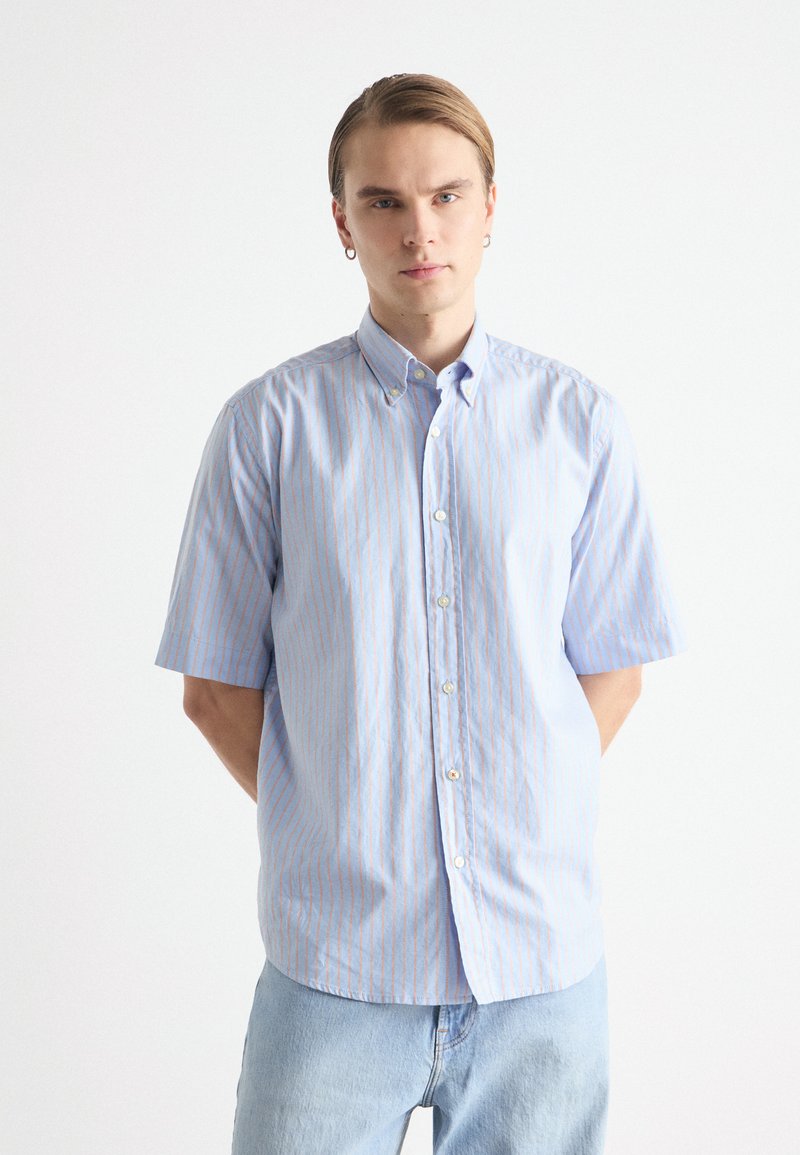 BOSS LAMBEY SHORT - Shirt - open blue/dark blue - Zalando.co.uk