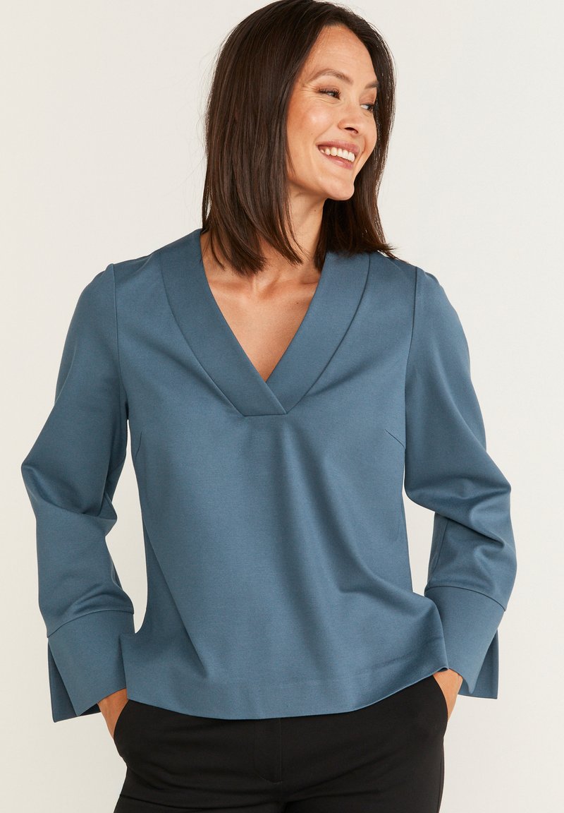 STOCKH LM KATRINE - Langarmshirt - bering blue/blau - Zalando.de