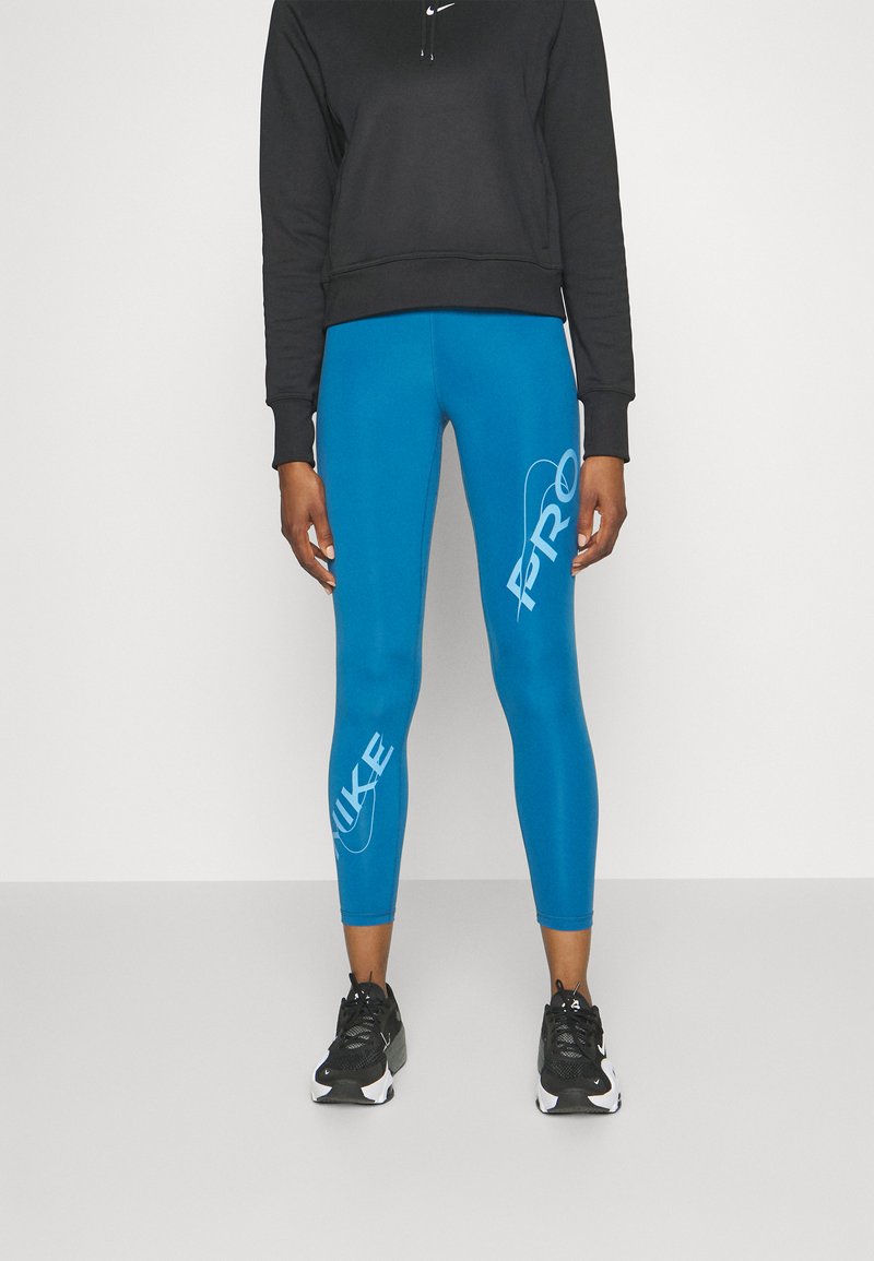 Nike Performance Collant - industrial blue/university blue/safety ...