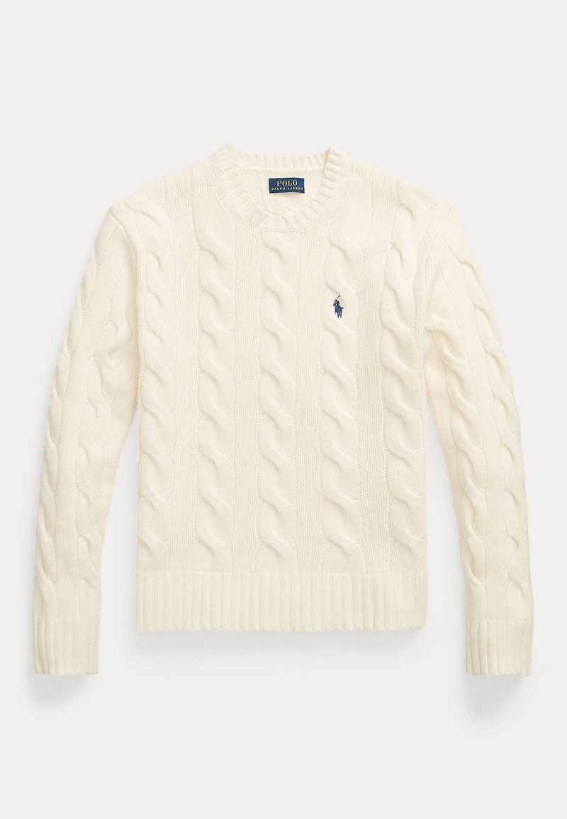 Polo Ralph Lauren Long Sleeve Strickpullover Cream Beige Zalando De