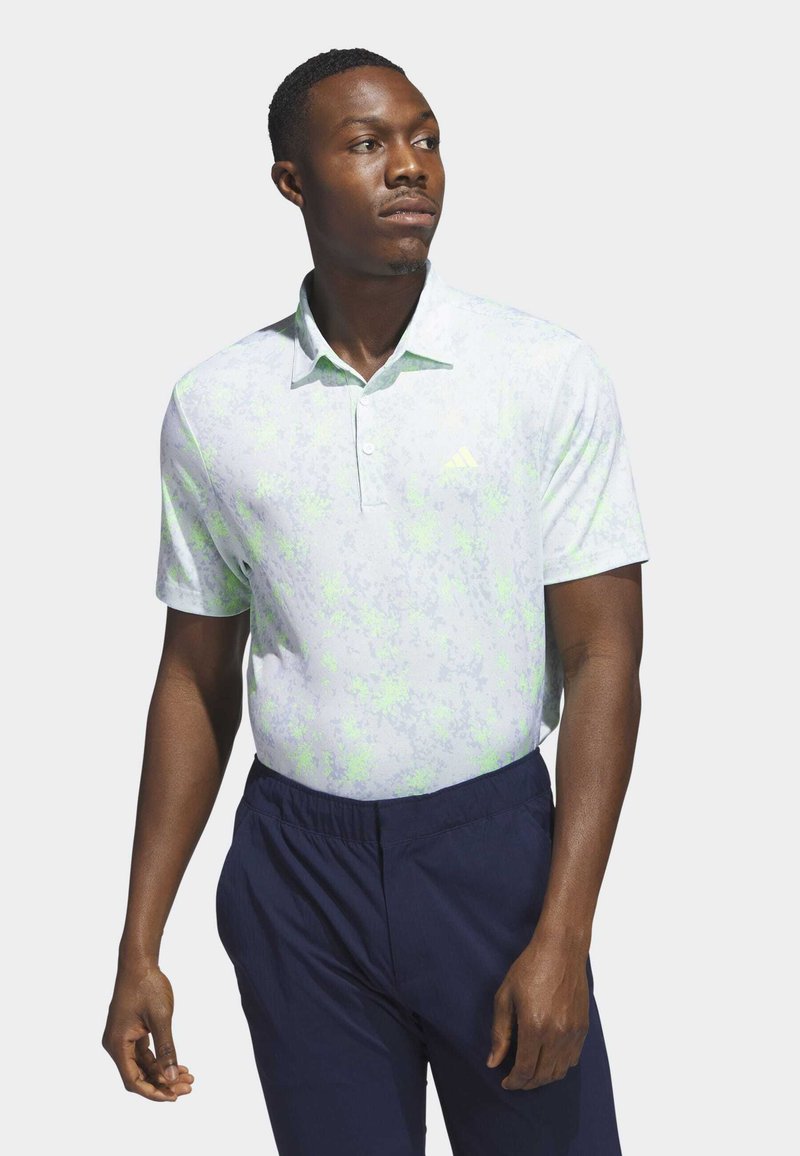 adidas Golf BURST JACQUARD - Polo shirt - lucid lemon/yellow - Zalando ...
