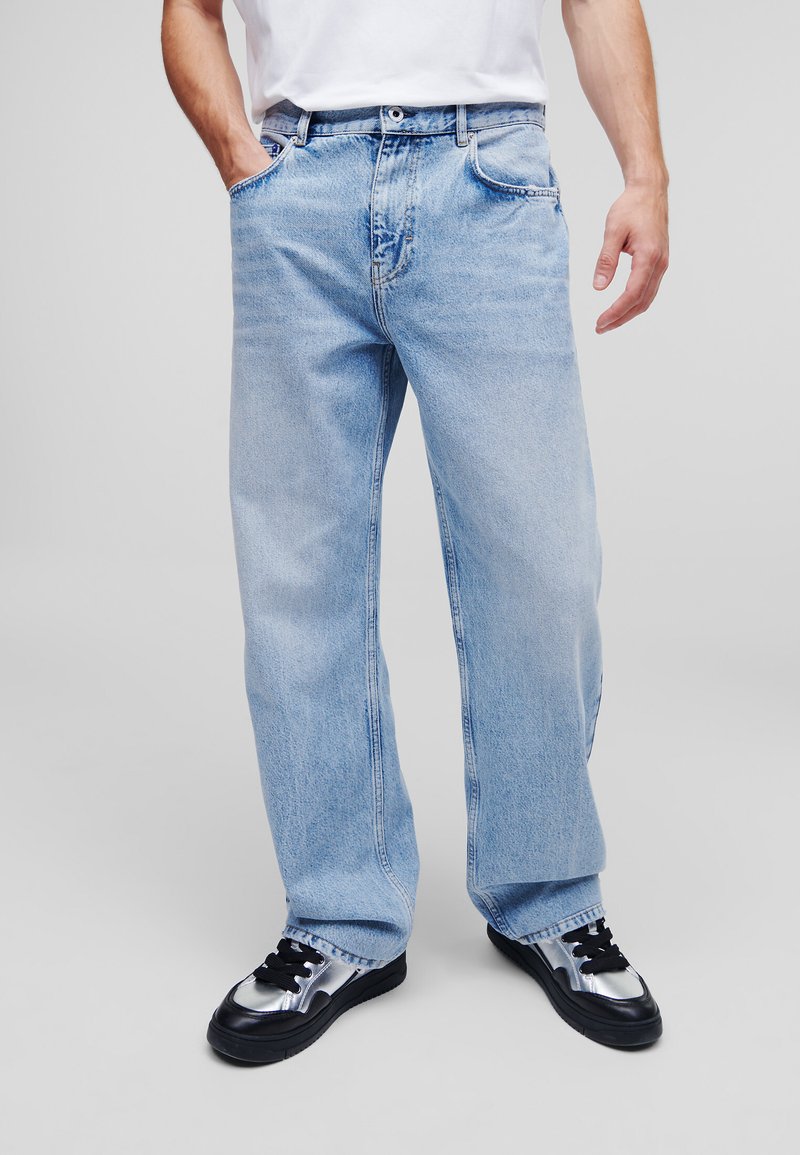 Karl Lagerfeld Jeans KLJ RELAXED - Jeans baggy - j vintage mid blue/blu ...