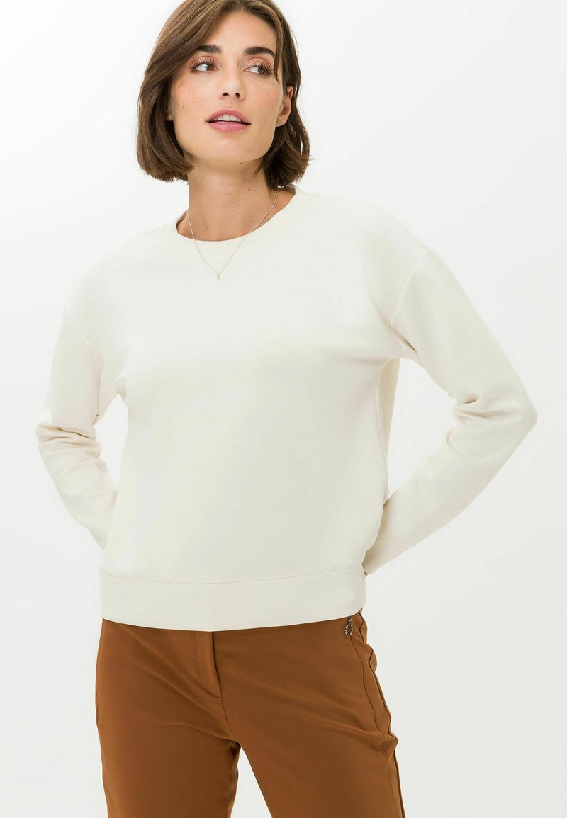 BRAX STYLE BO - Sweatshirt - off white/offwhite - Zalando.ch