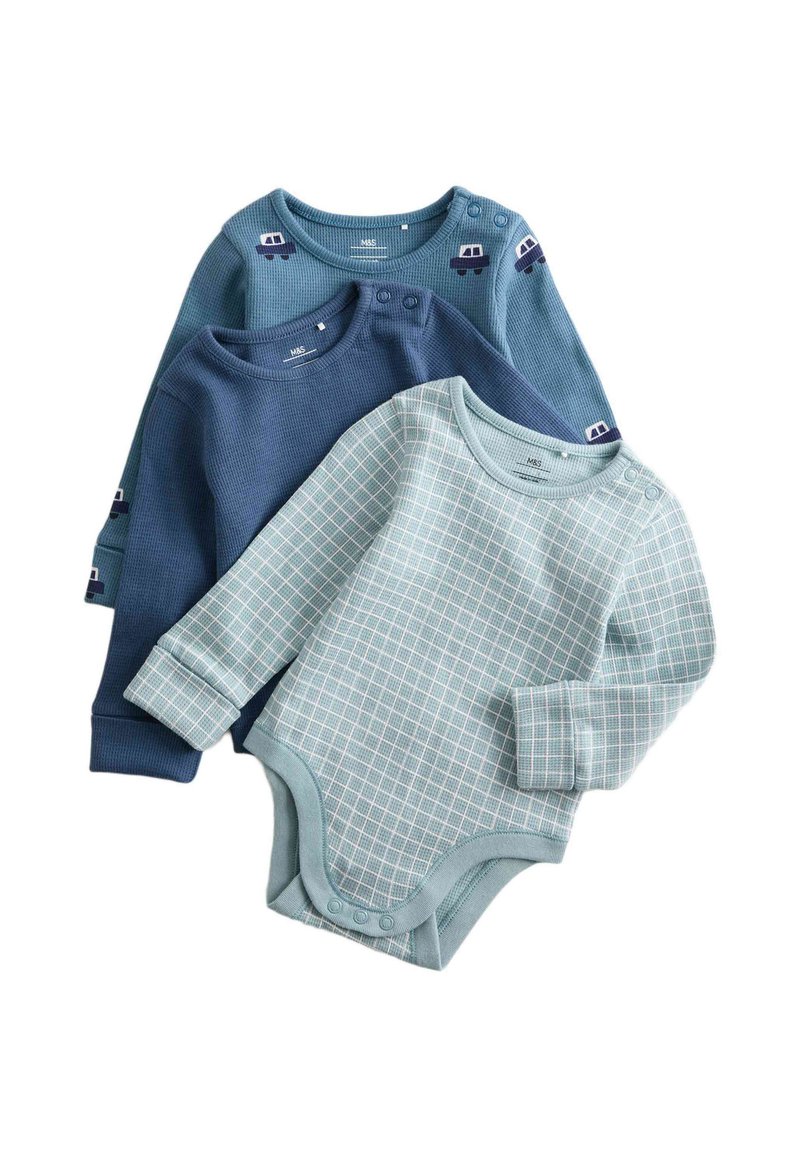 Marks & Spencer 3PK CAR LONG SLEEVE - Body - navy/blu scuro - Zalando.it