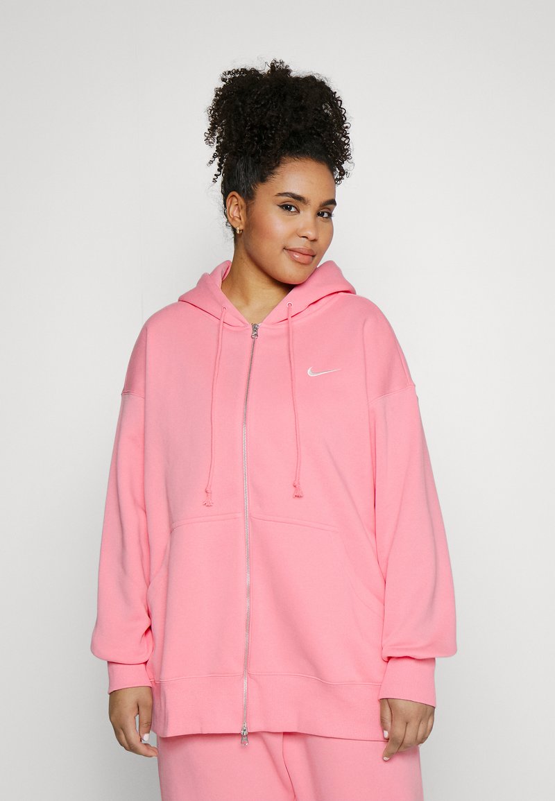 Nike Sportswear Hoodie Loose Fit Sweatjacke Coral Chalk Sail Pink