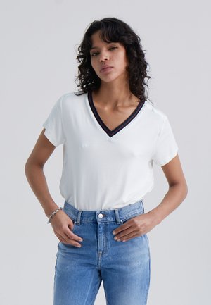 Cache Cache MIT KURZEN ÄRMELN - T-Shirt basic - ecru/offwhite - Zalando.at