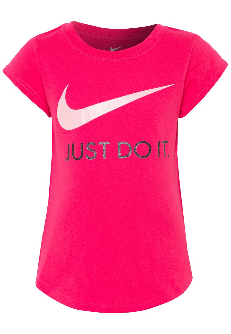 Nike Sportswear TEE - Print T-shirt - dark hyper pink/pink - Zalando.co.uk