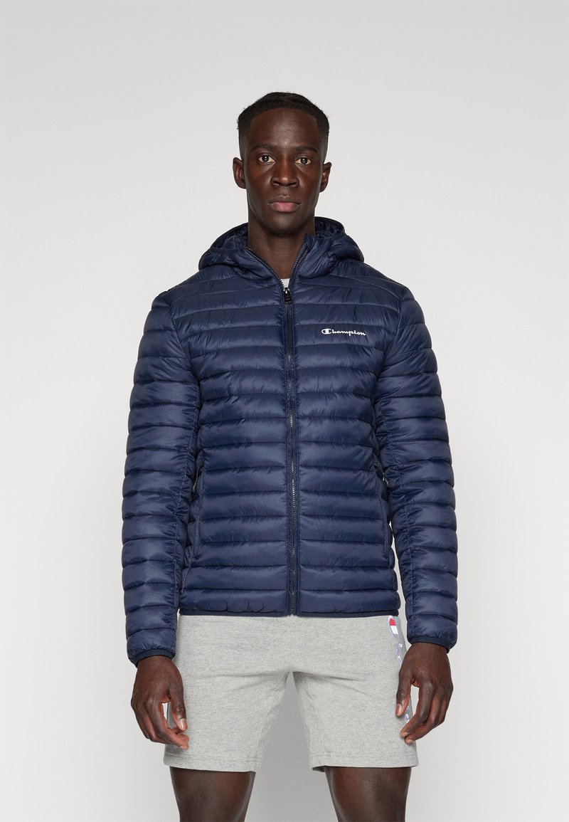 Champion LIGHT PADDED HOODED JACKET - Outdoorjacka - blue/blå - Zalando.se