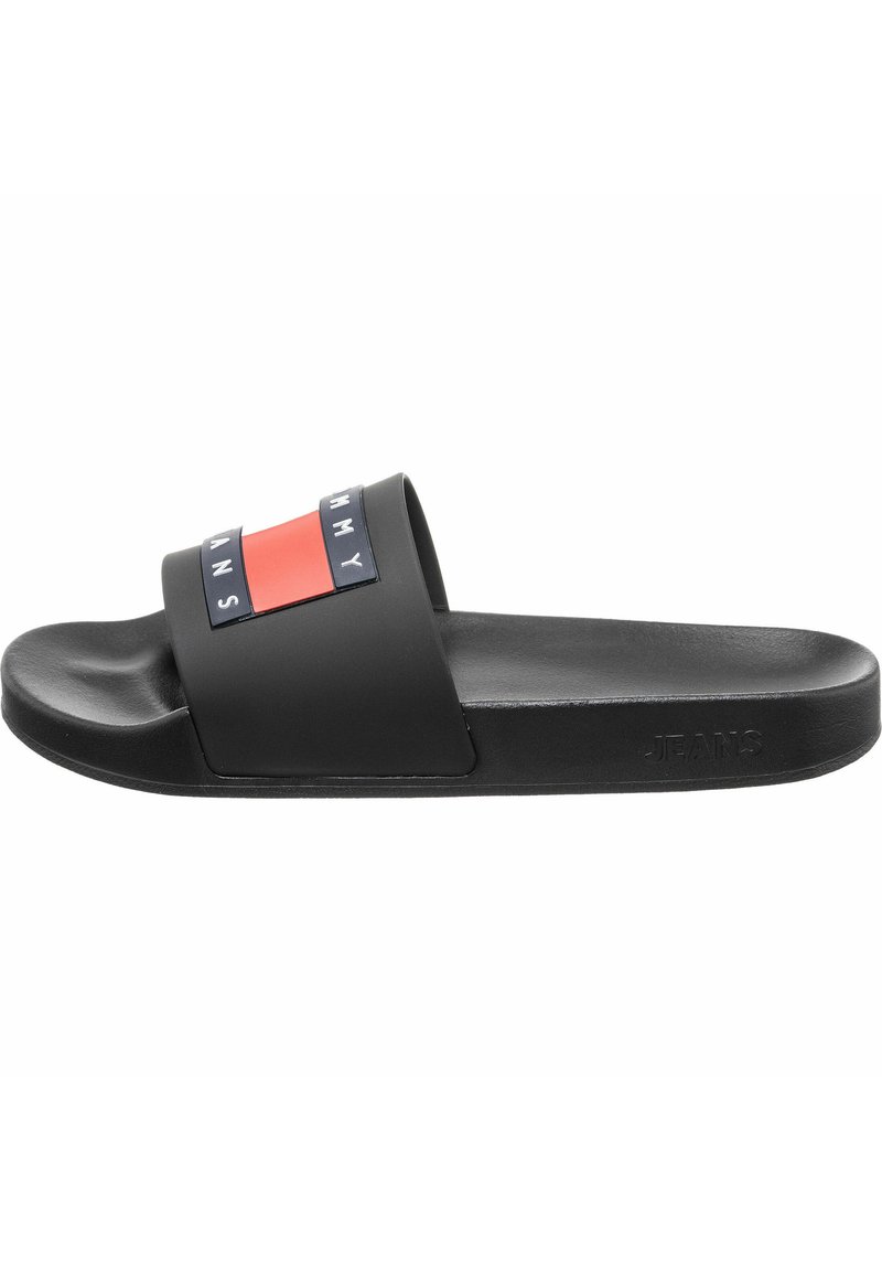 Tommy Jeans FLAG POOL - Pool slides - black - Zalando.co.uk