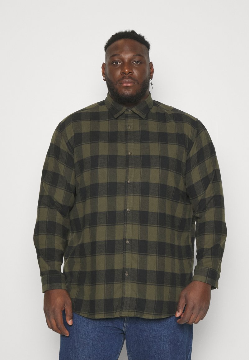 Jack & Jones JJPLAIN FALL - Camisa - forest night/verde oscuro - Zalando.es