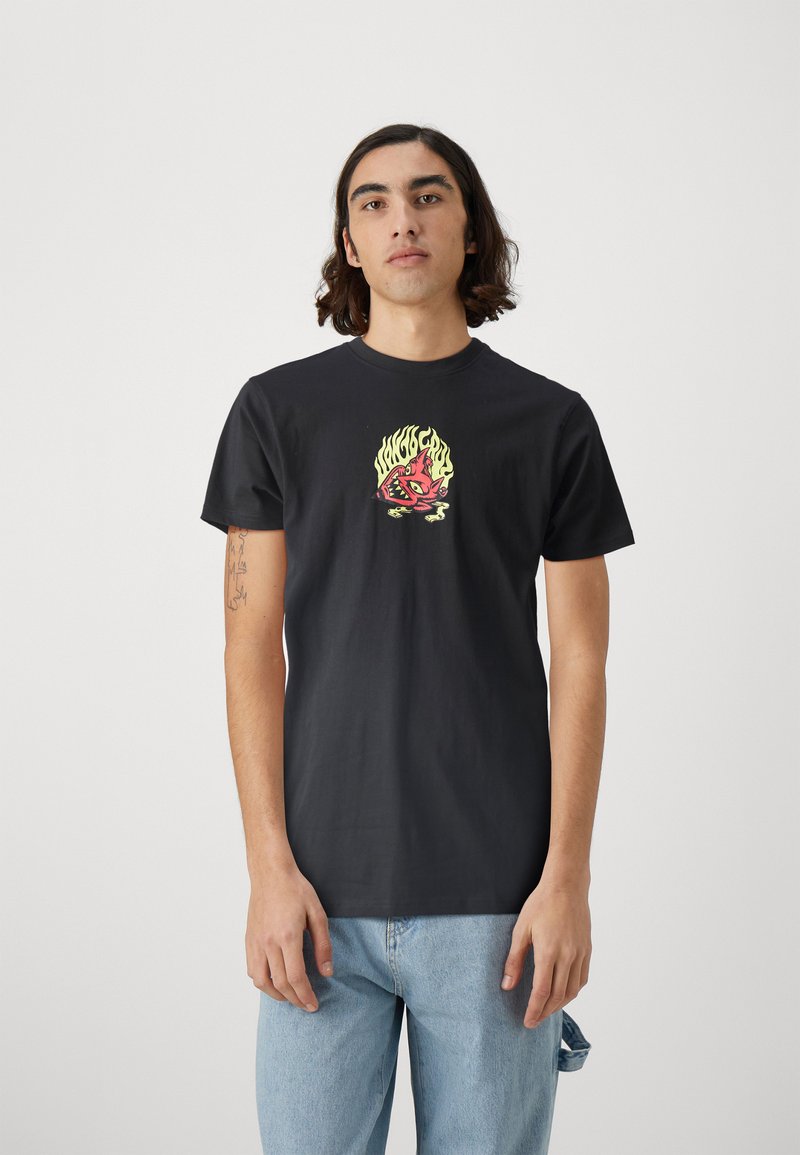 Santa Cruz DELFINO DEVIL MASK FRONT UNISEX - Print T-shirt - black ...