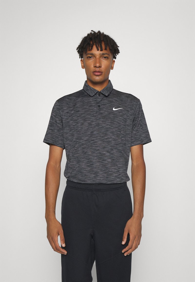Nike Golf DRYFIT TOUR SPACE DYE - Poloshirt - black/iron grey/white ...